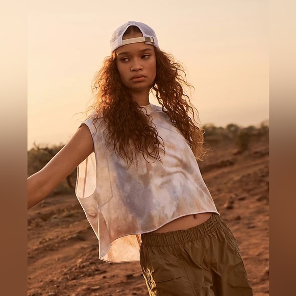 Free People | Tops | Fp Movement Inspire Printed Muscle Tank Tie Dye ...